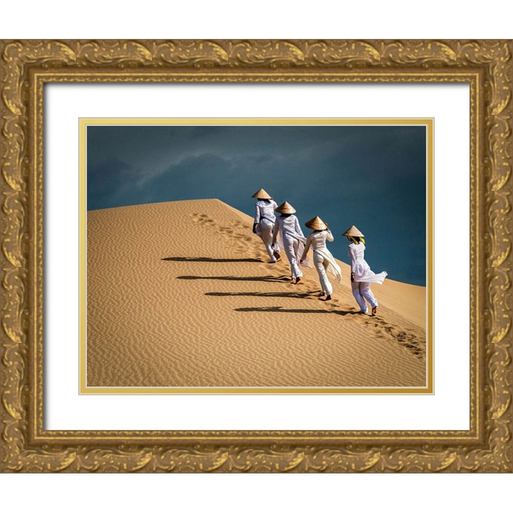 Yuk Kong, John 32x26 Gold Ornate Wood Framed with Double Matting Museum ...