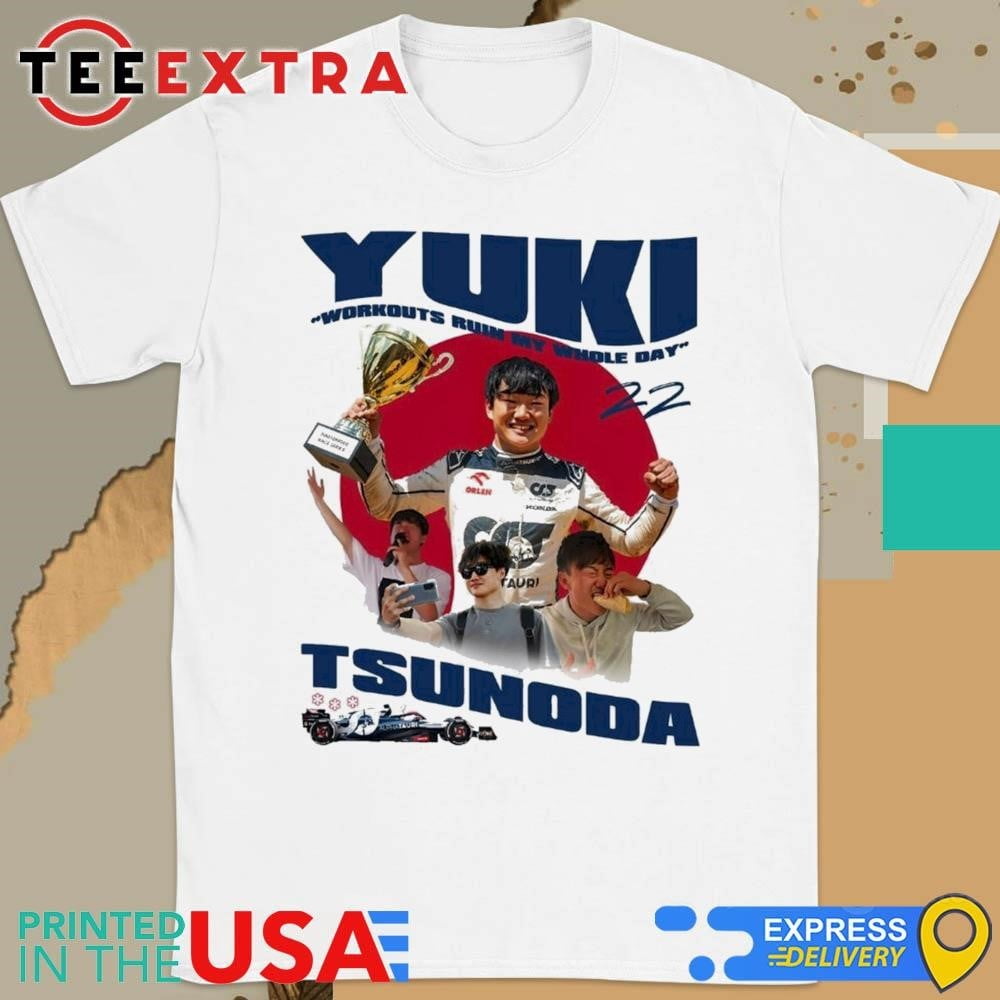 Yuki Workouts Run My Whole Day 22 Tsunoda Shirt - Walmart.com