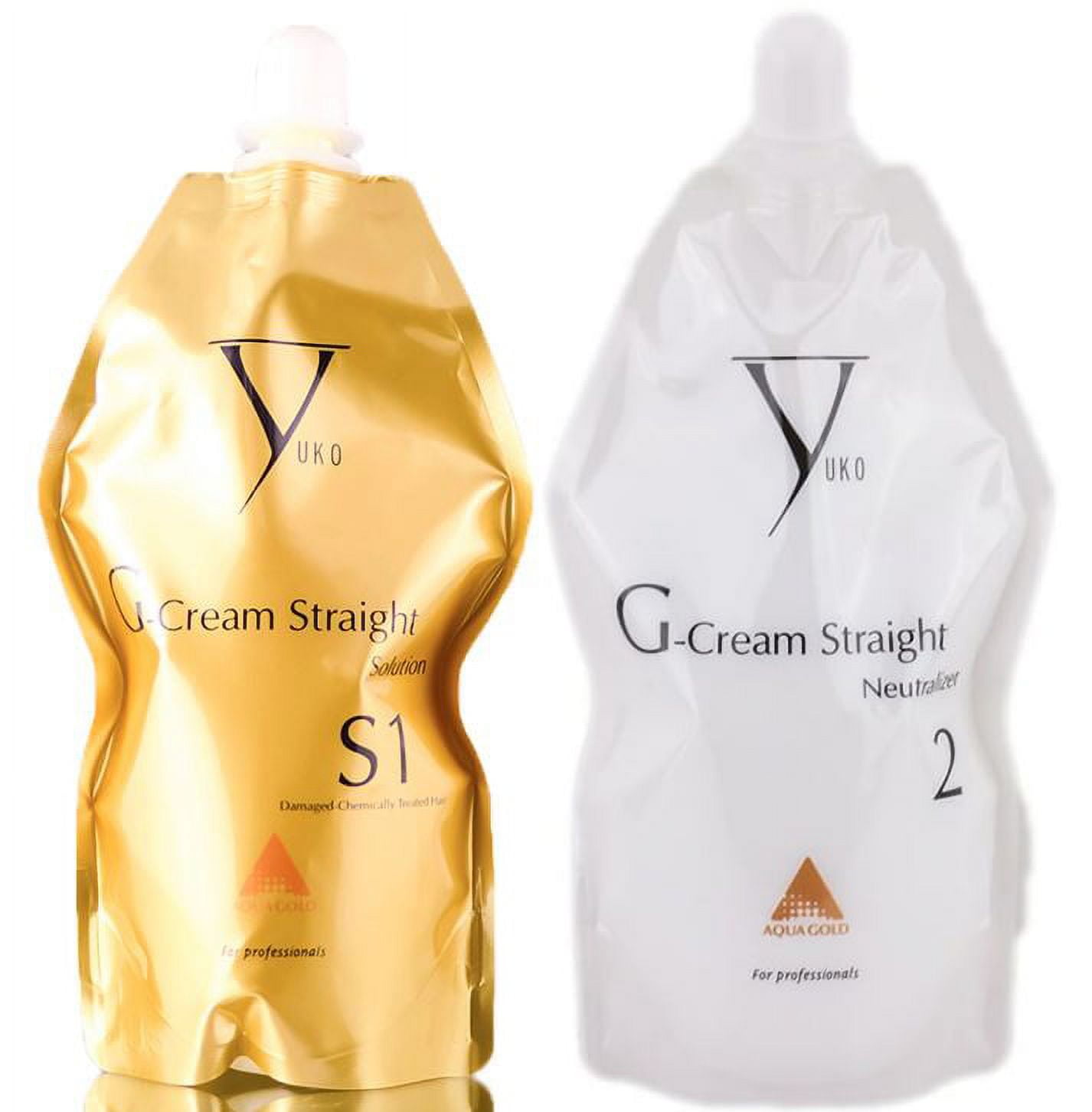 Yuko G-Gream Straight Natural-Coarse Hair - Solution & Neutralizer Set ...