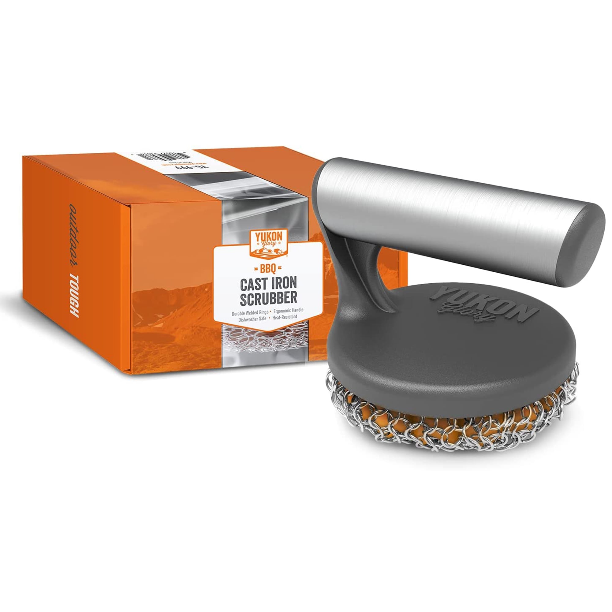 Yukon Glory All-Purpose Cast Iron Skillet Cleaner Chainmail Net Grill ...