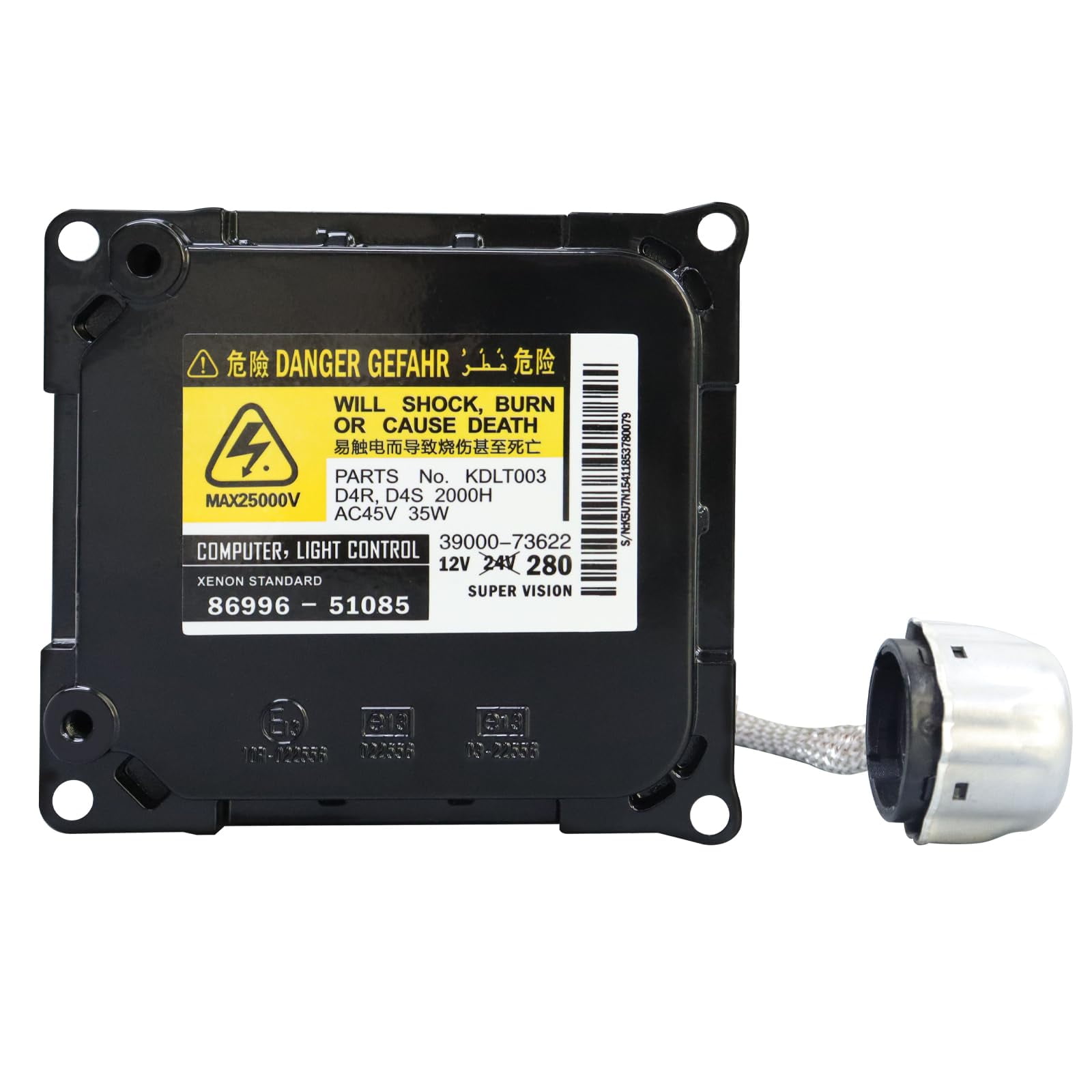 Yuksood Headlight Ballast, D4S HID Ballast Control Unit with Igniter ...