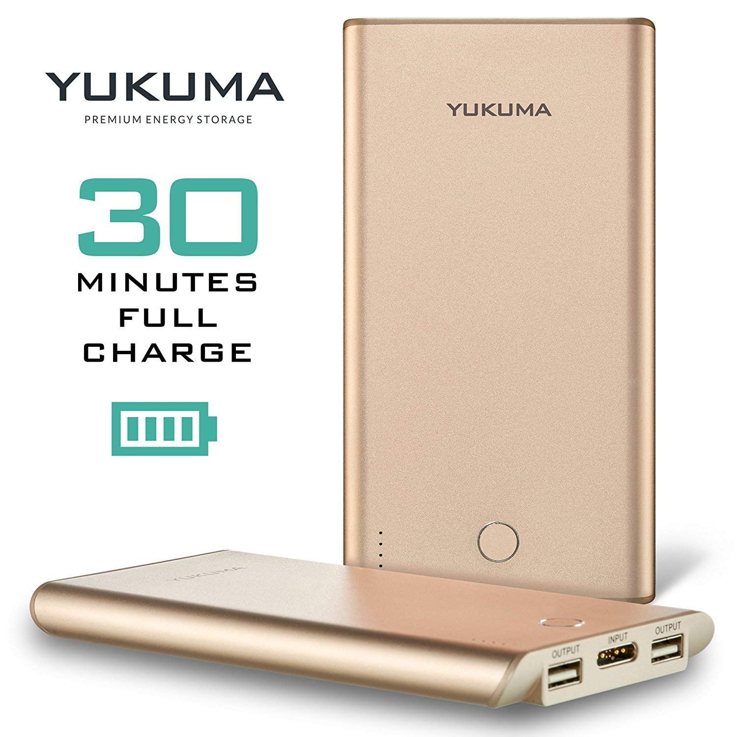 Yukuma Power Bank - Patented Technology Full Recharge in 30 Minutes ...
