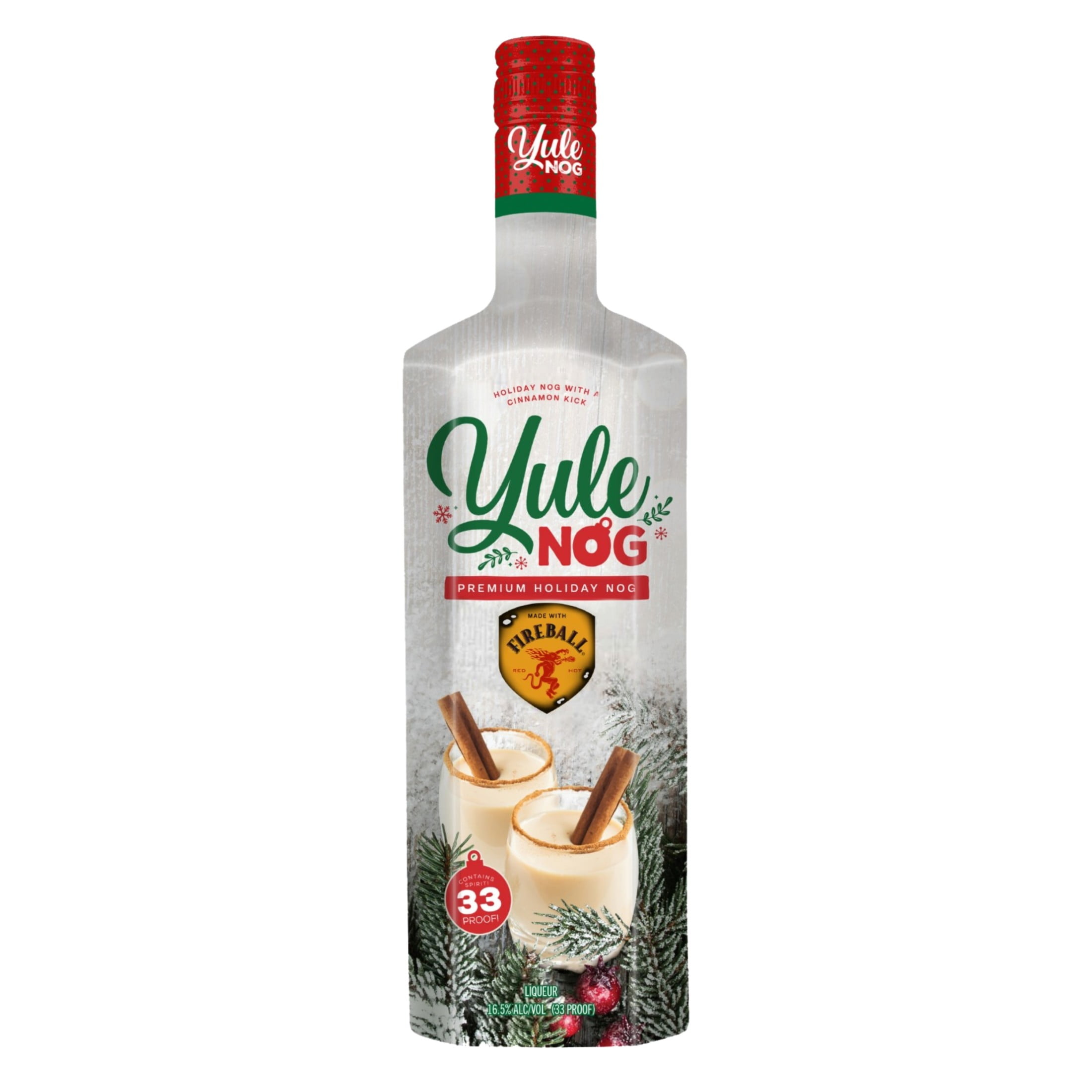 Yule Nog Fireball Eggnog Liqueur 750ml Bottle – 33 Proof Holiday ...