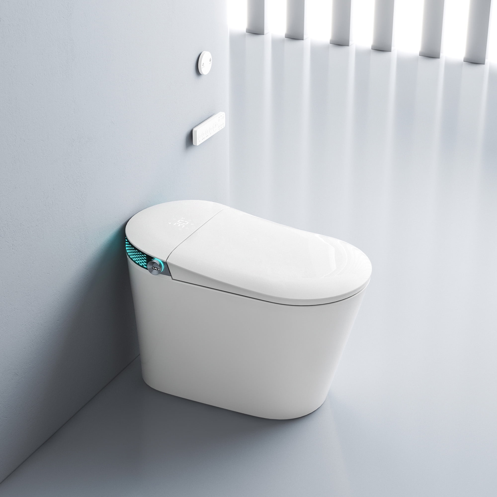 Yulika Smart Bidet Toilet for Bathrooms,Toilet with Warm Water Sprayer ...
