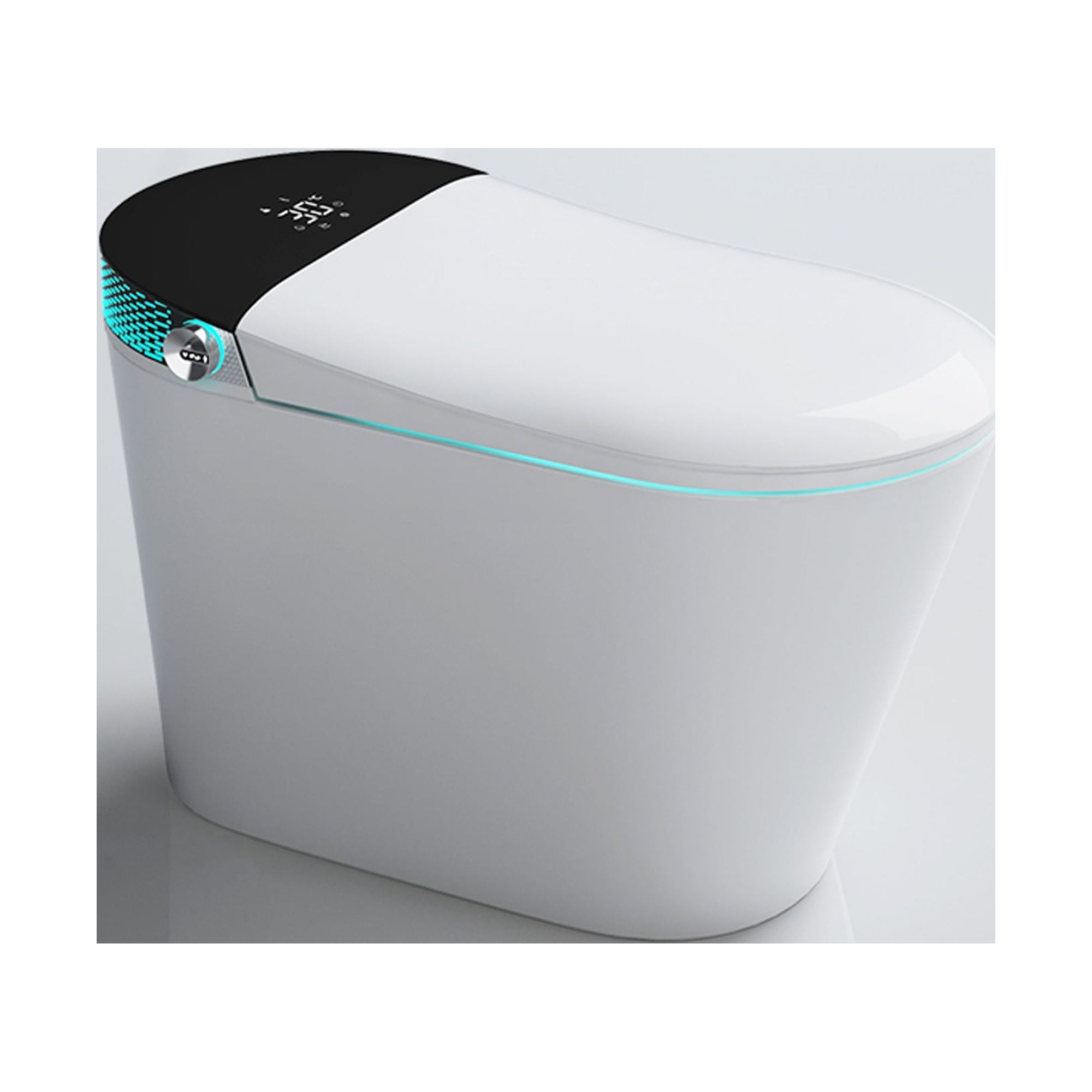 Yulika Smart Bidet Toilet for Bathrooms, Toilet with Warm Water Sprayer & Dryer, Foot Sensor ...