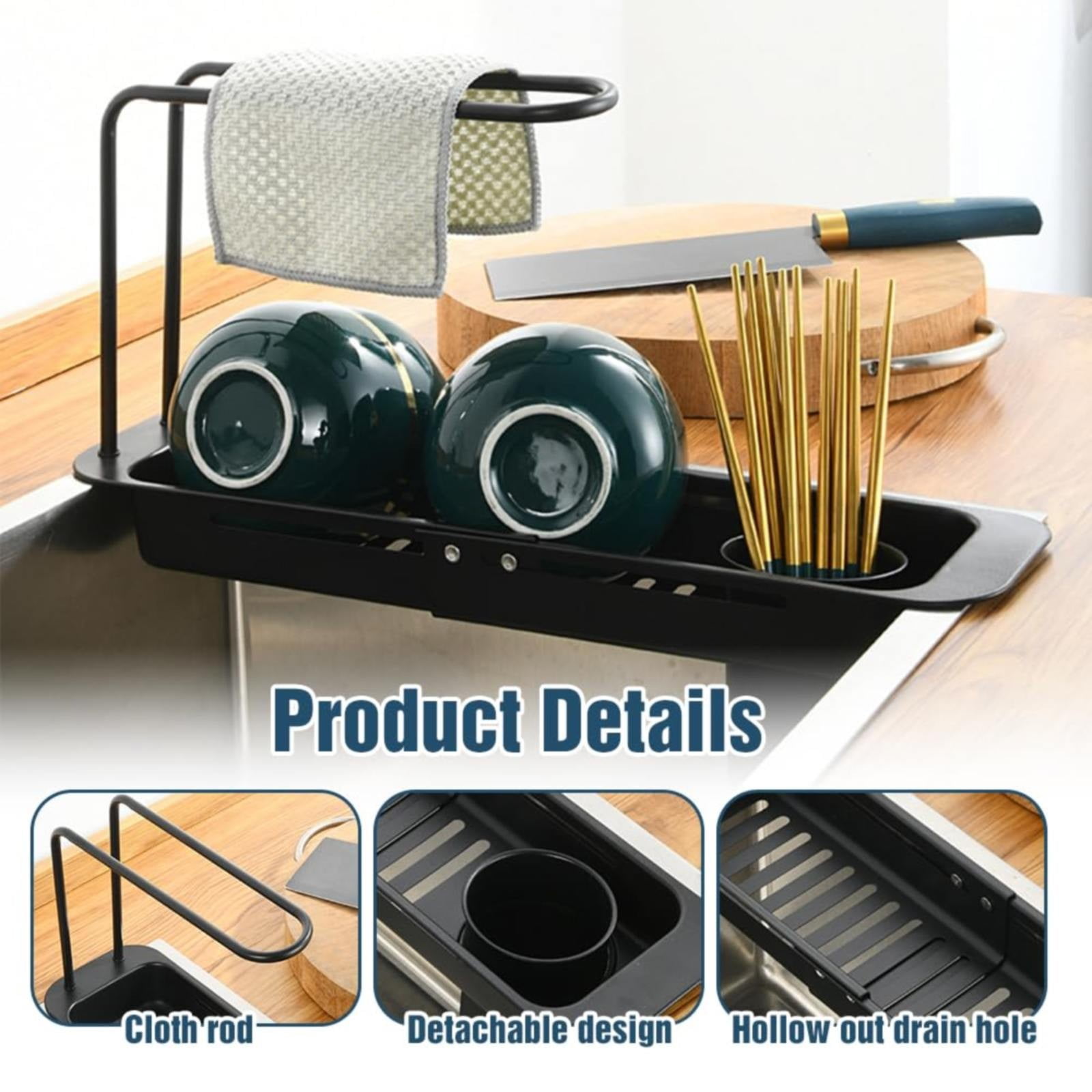 Yuljskio Stainless Draining Rack, 2024 Upgraded Kitchen Faucet ...