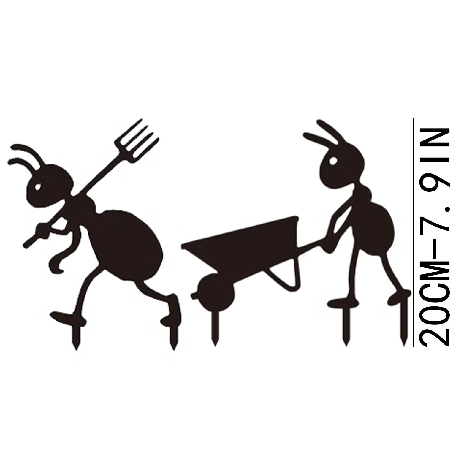 Yulucky Ant Decoration,Metal Garden Ant Decoration for Outdoor ...