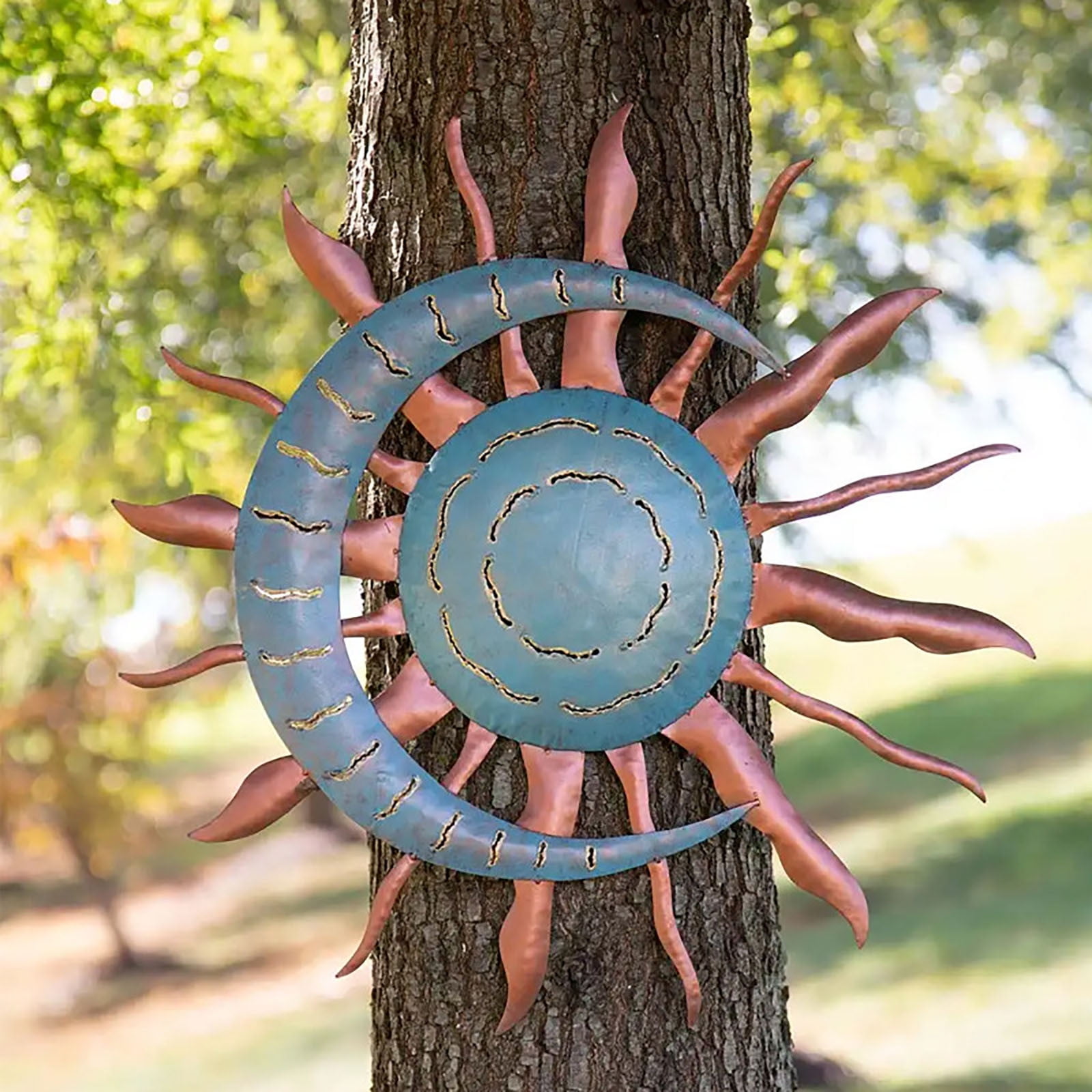Yulucky Art Sculpture,Recycled Metal Sun Wall Art Sculpture for Indoor ...