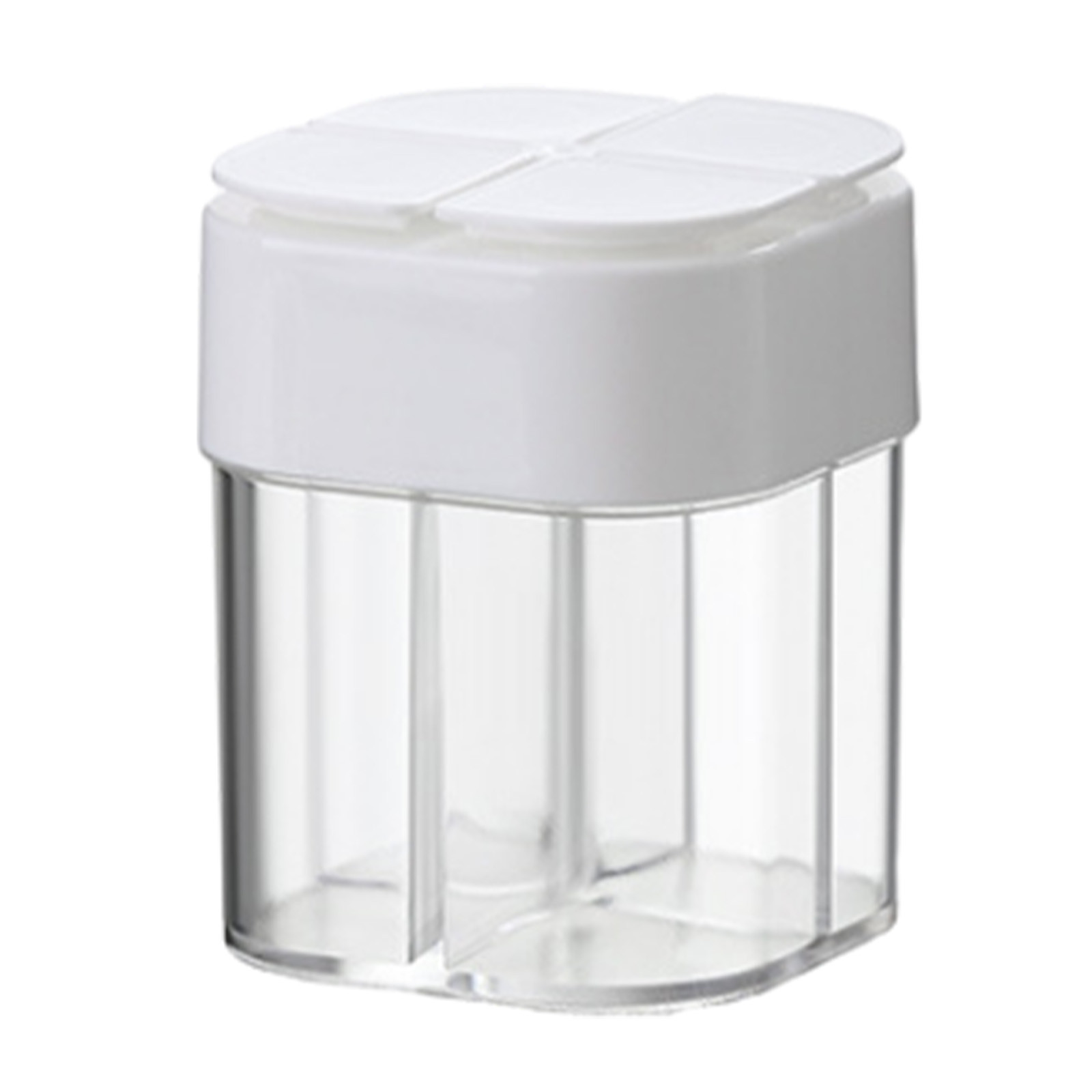 Yulucky Caster Condiments,2 Pack 4-Compartment Spice Dispenser with ...