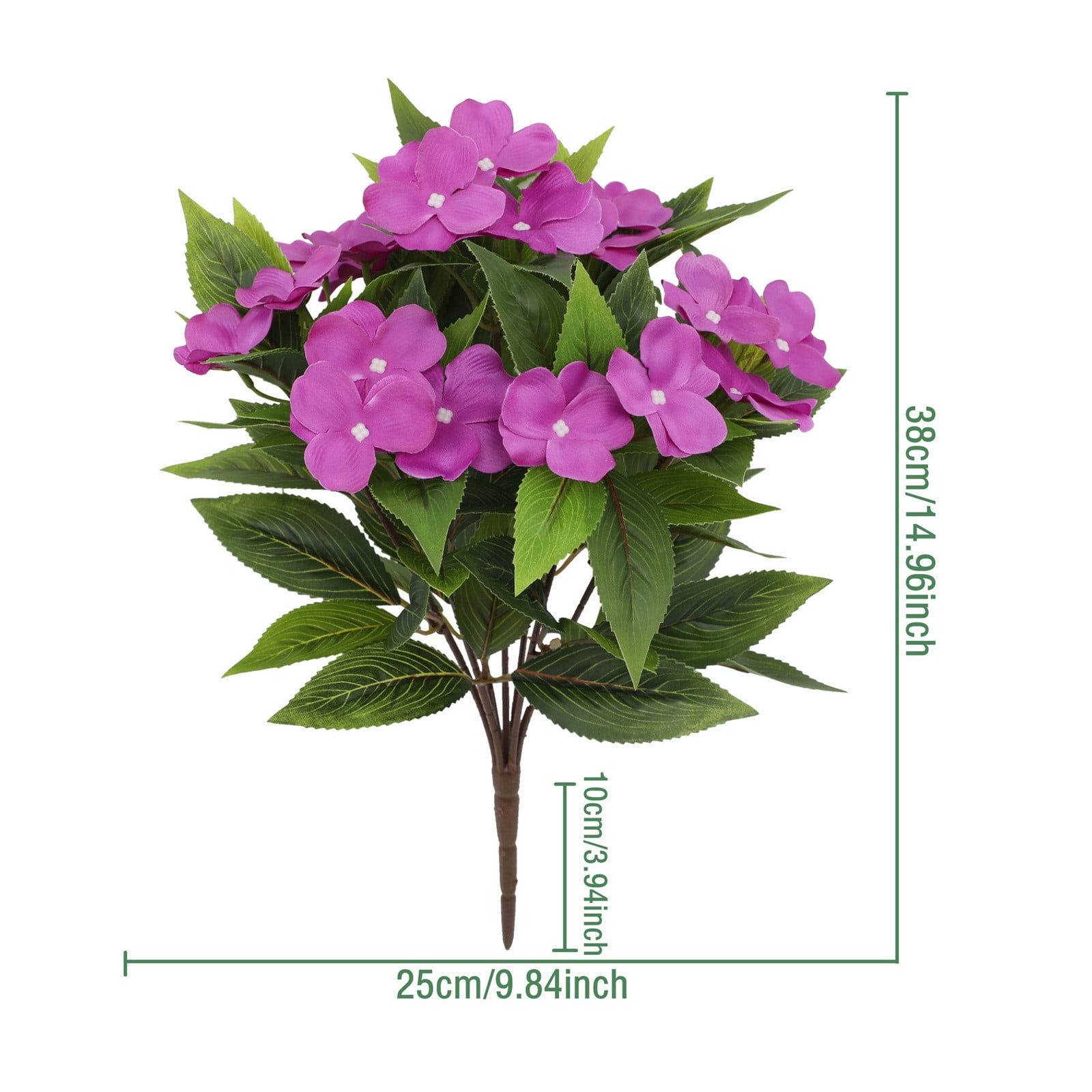 Yulucky Fake Tree,Fake Azalea Impatiens Flower Arrangement for Home ...