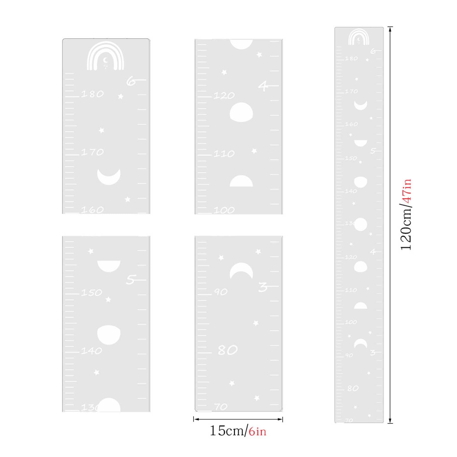 Yulucky Height Ruler,Puzzle Mirror Growth Chart for Kids with Measuring ...