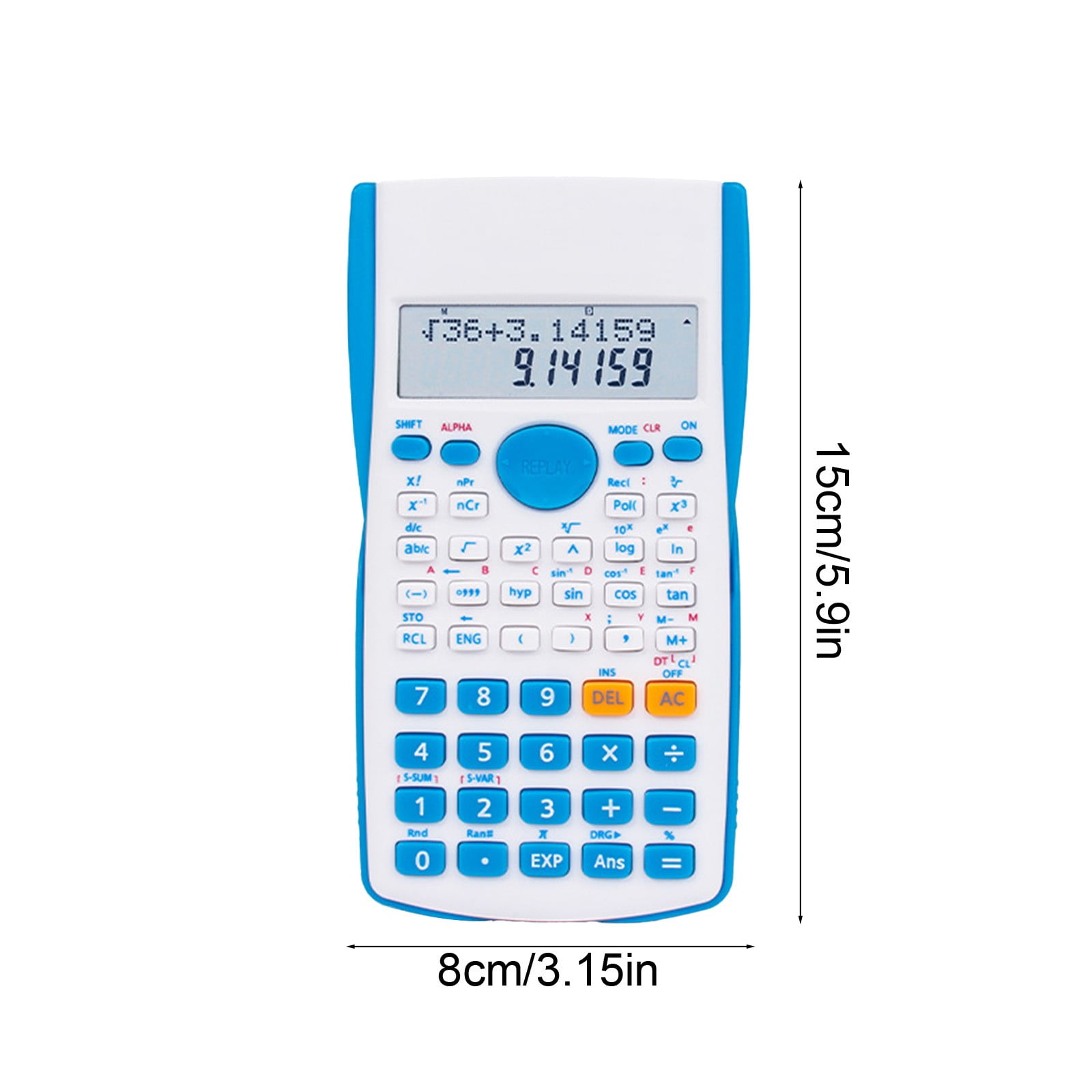 Yulucky Plastic Calculator Multi-Function Scientific Calculator with ...
