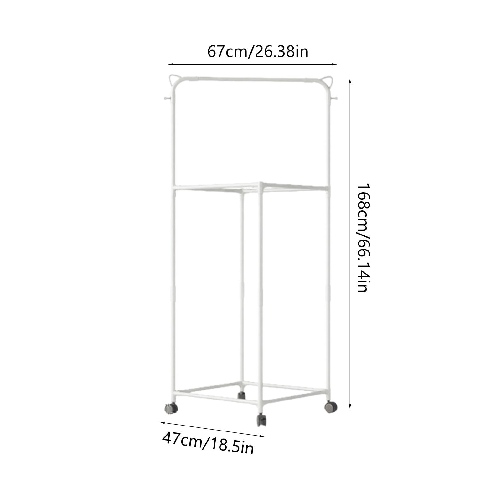 Yulucky Plastic Floor Hanger Rotating Floor Standing Clothes Hanger ...