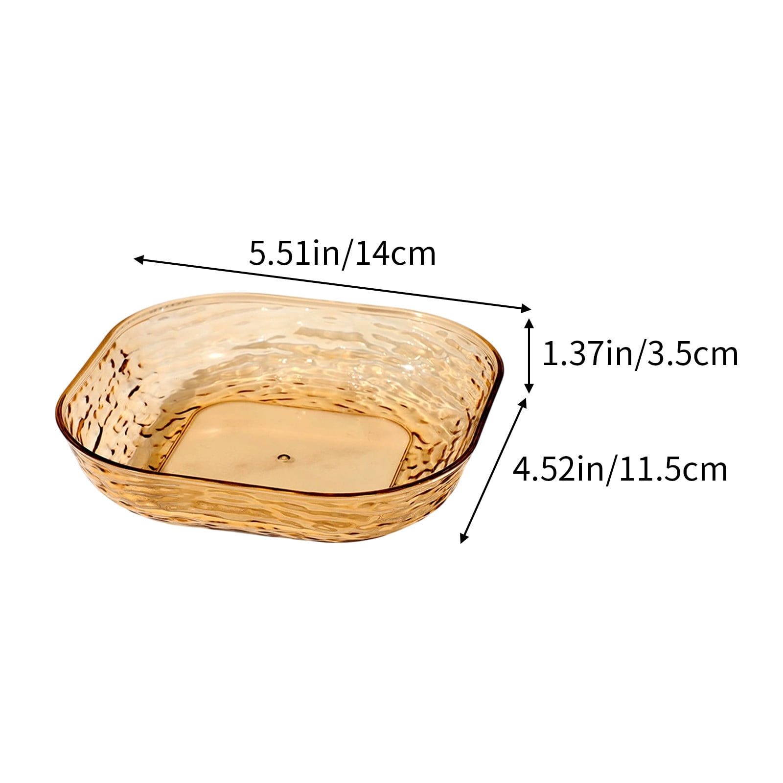 Yulucky Plastic Water Ripple Plate,Large Plastic Fruit Tray for Snacks ...