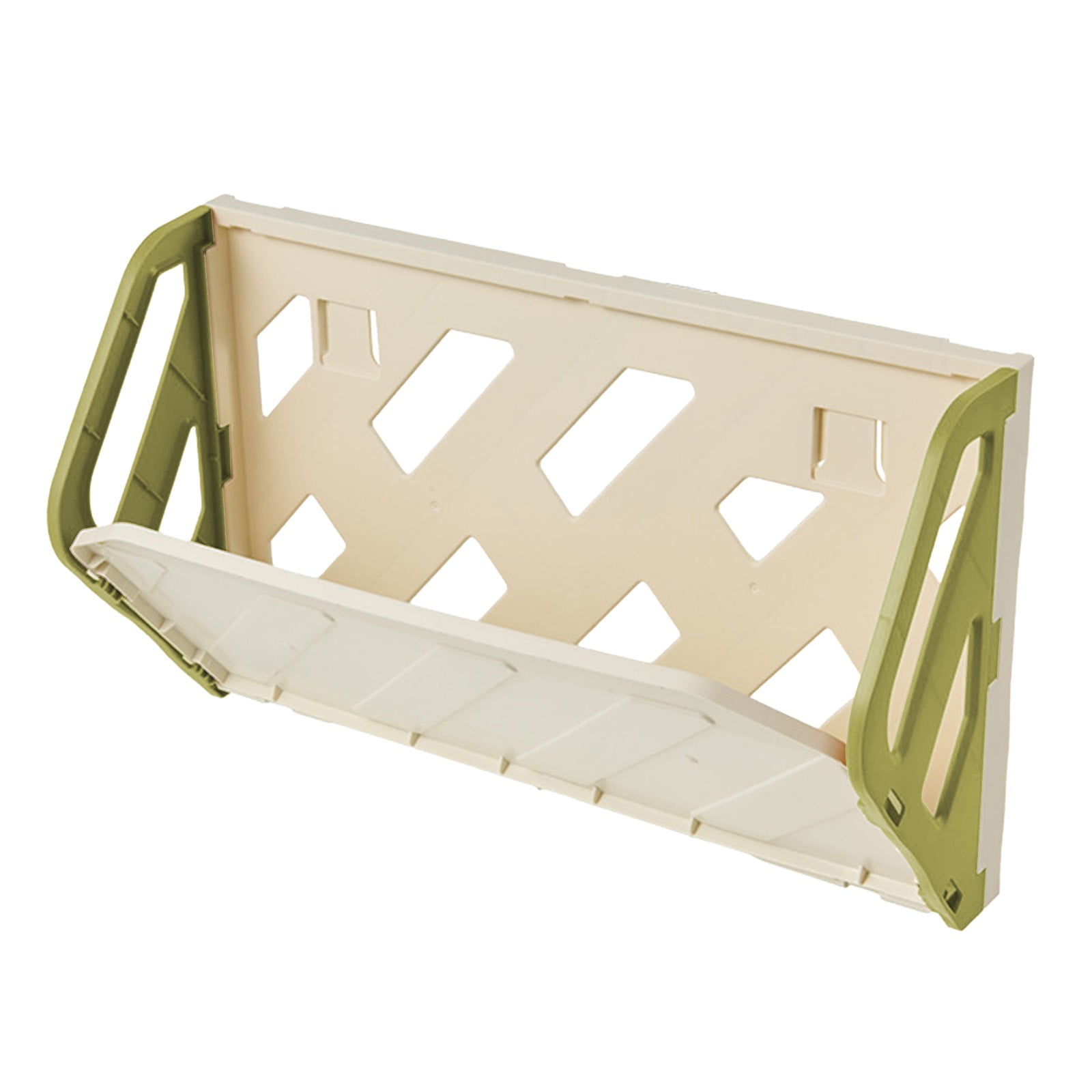 Yulucky Plastics Storage Rack,Wall Mounted Folding Shoe Rack No Drill ...