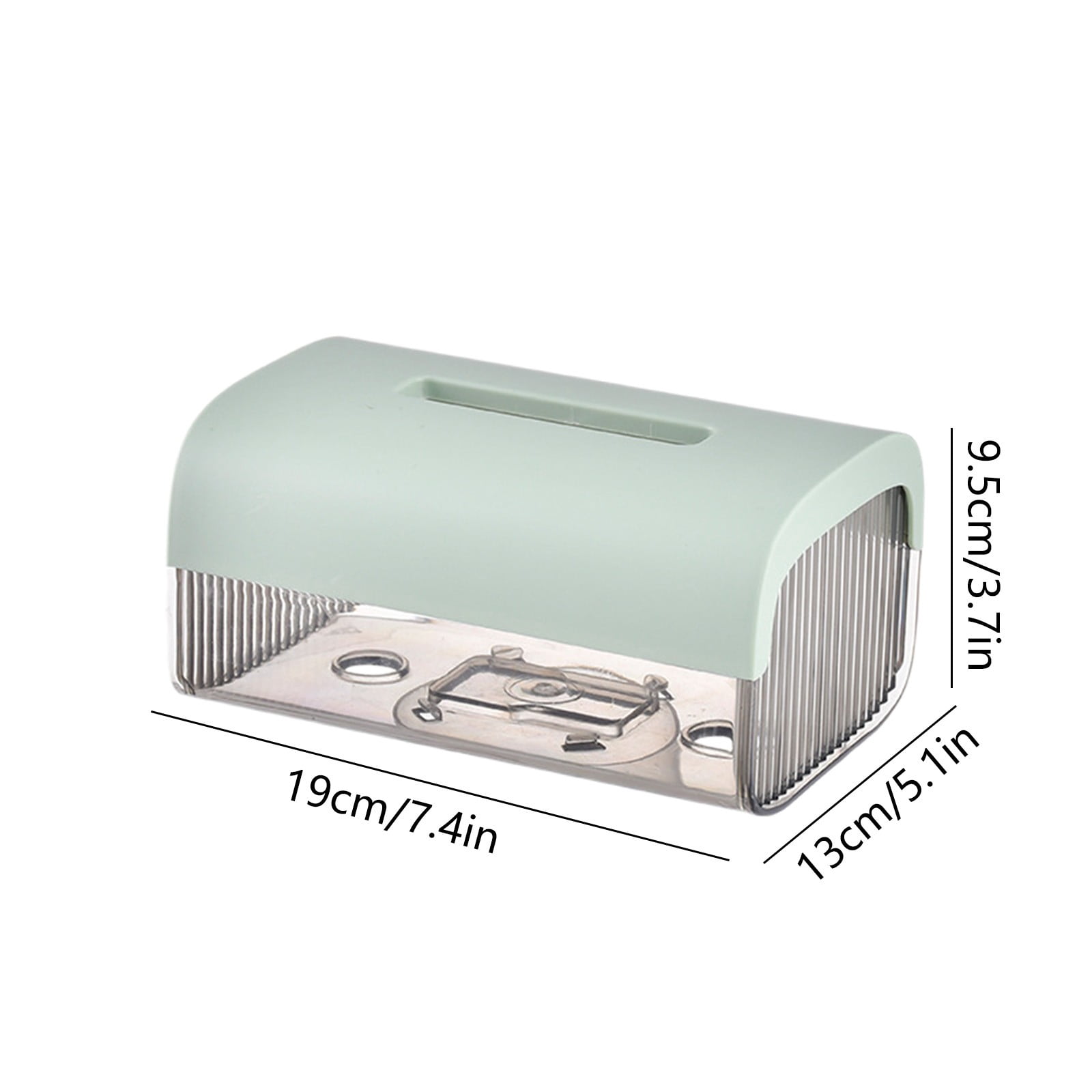Yulucky Plastics Storage,Transparent Wall Mount Toilet Paper Holder Box ...