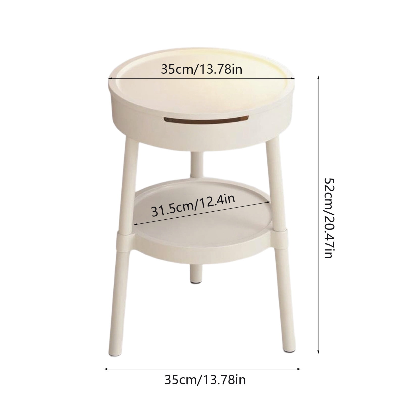 Yulucky Plastics Tables,Multifunctional Side Table with Drawer Storage ...