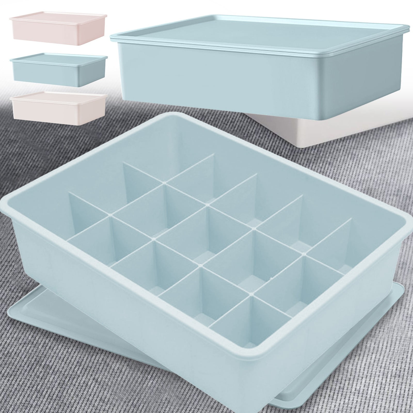 Yulucky Storage Boxes,Plastic Underwear Storage Box Drawer Organizer ...