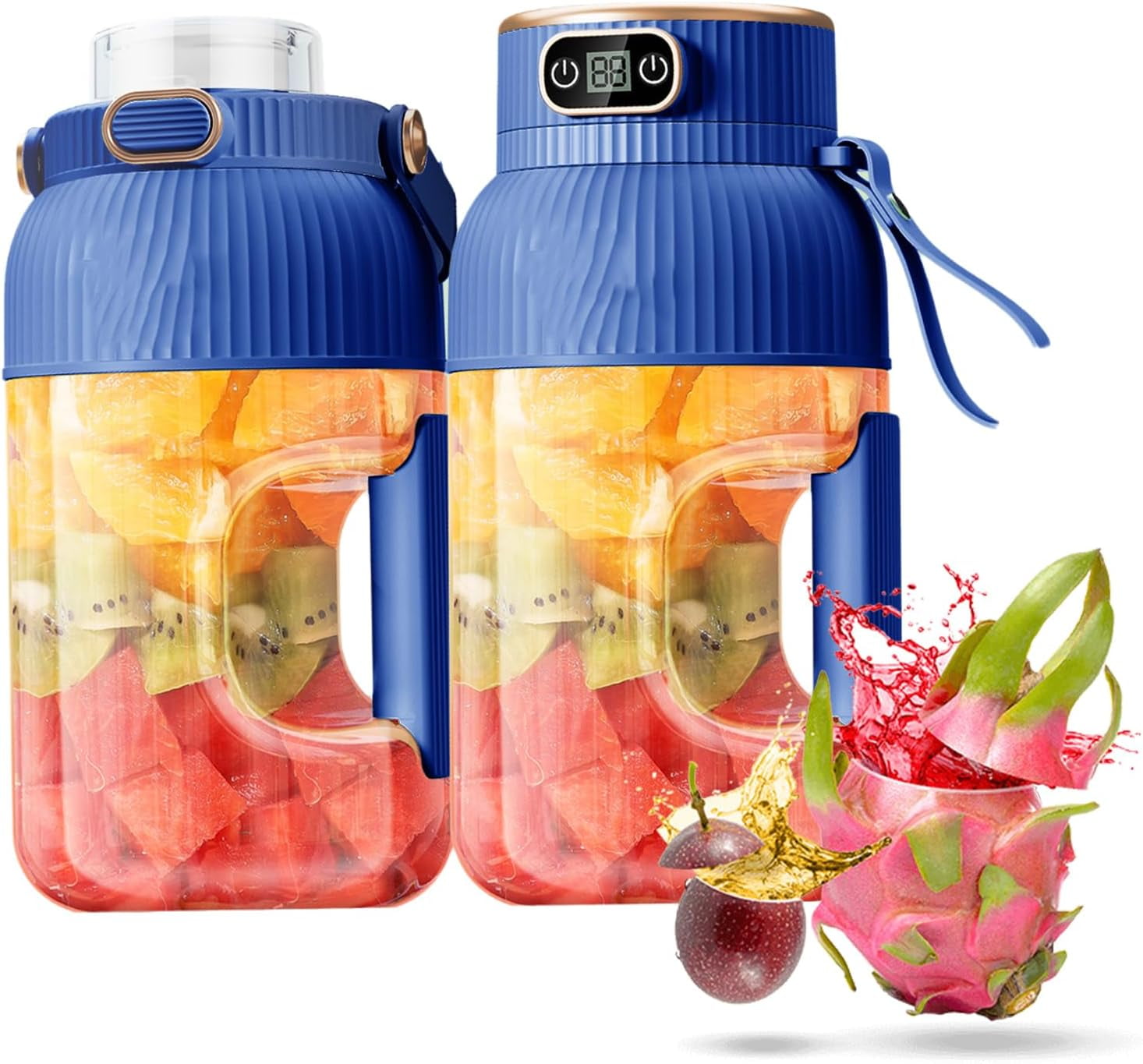 Yulyoie Multifunctional Portable Juicer Cup with Digital Display ...