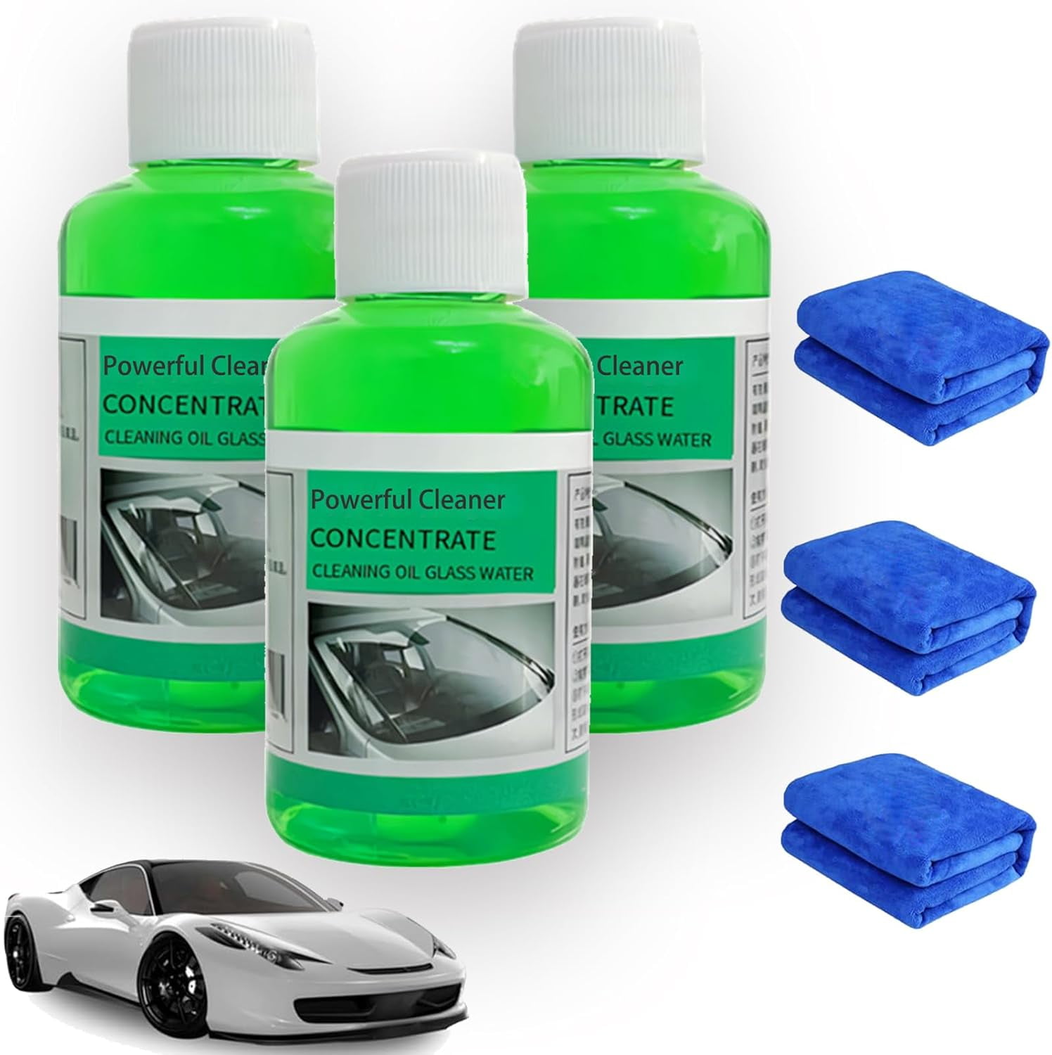 Yulyoie Powerful Cleaner Concentrate for Car Oil Film, Windshield Oil ...