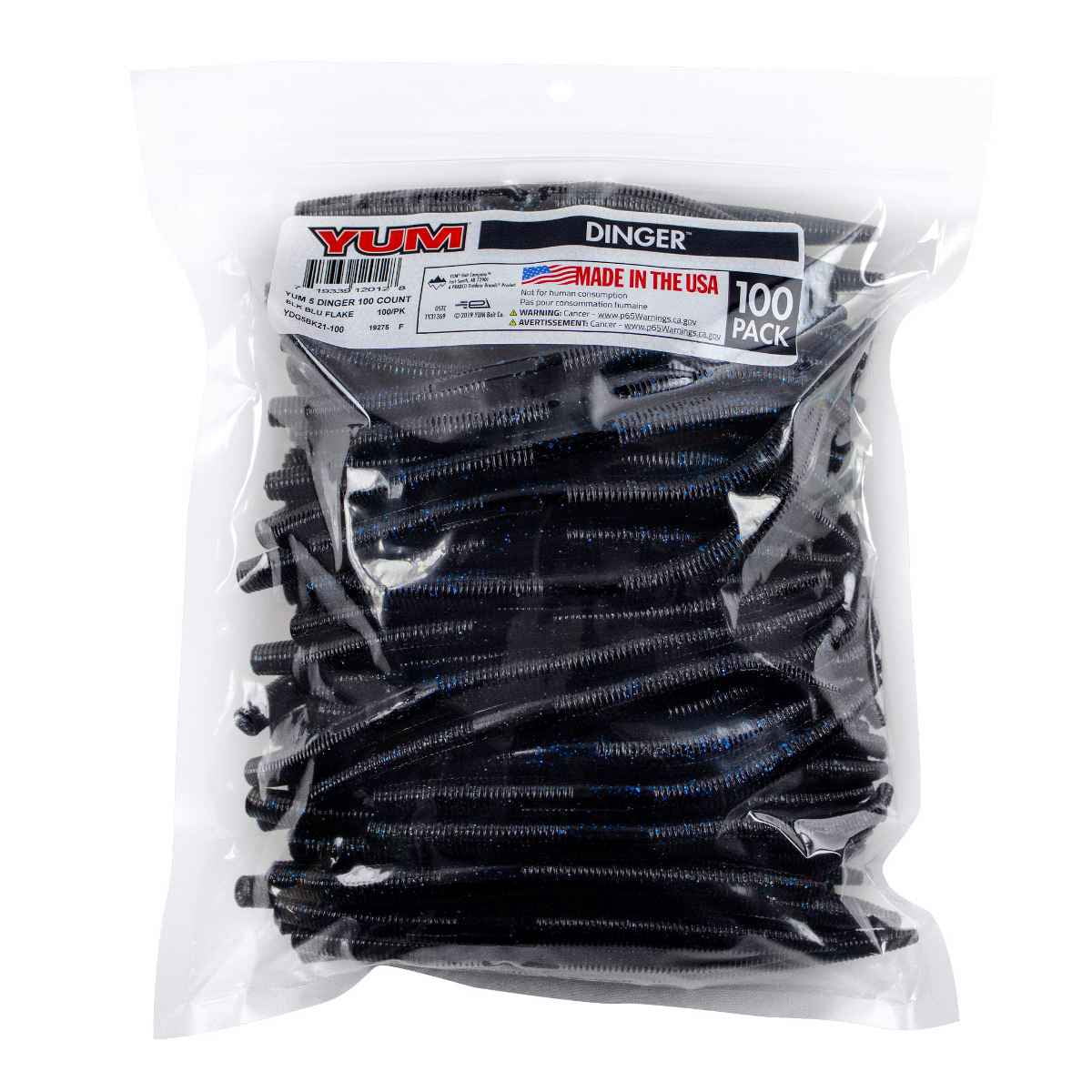 Yum Dinger: Bulk5'' Black Blue Flake 100pk - Walmart.com