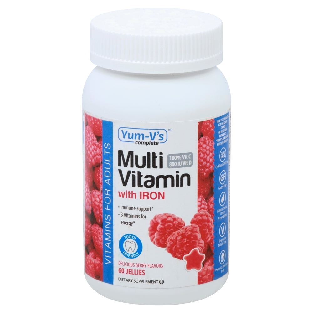 Yum V's - Multivitamin Adults Iron - 60 Ct - Walmart.com