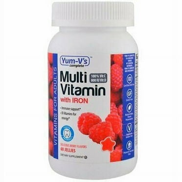 Yum V's Vitamin C Jellies Yummy Orange - 60 Chewables - Walmart.com