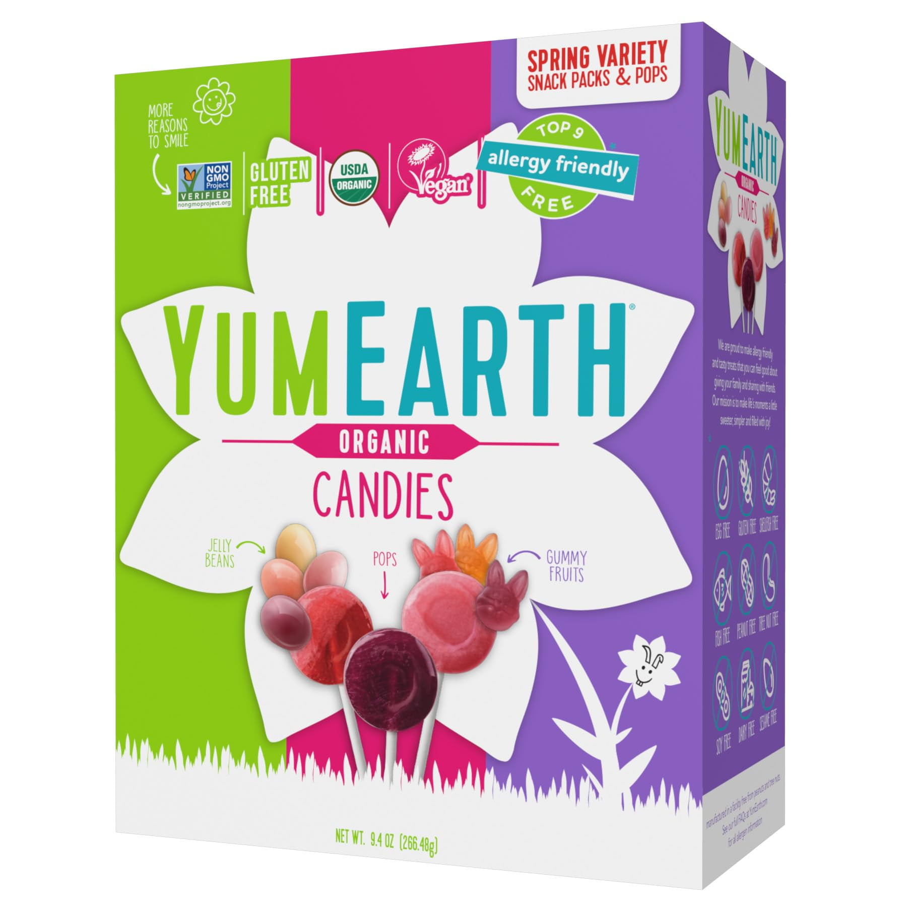 YumEarth Easter TWE5 Candy Variety Box, 9.4 Ounce - Gummy Fruits, Jelly ...