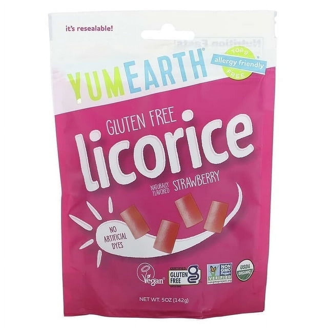 YumEarth, Organic Licorice, Strawberry, 5 oz Pack of 3 - Walmart.com