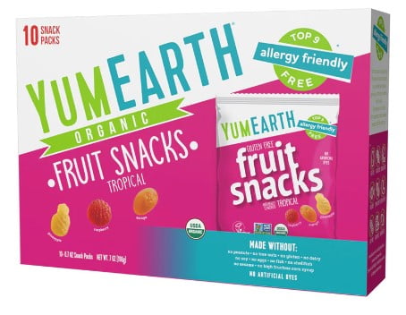 YumEarth Organic, Gluten Free, Vegan Mango Tropical Fruit Snacks, 10 Ct ...