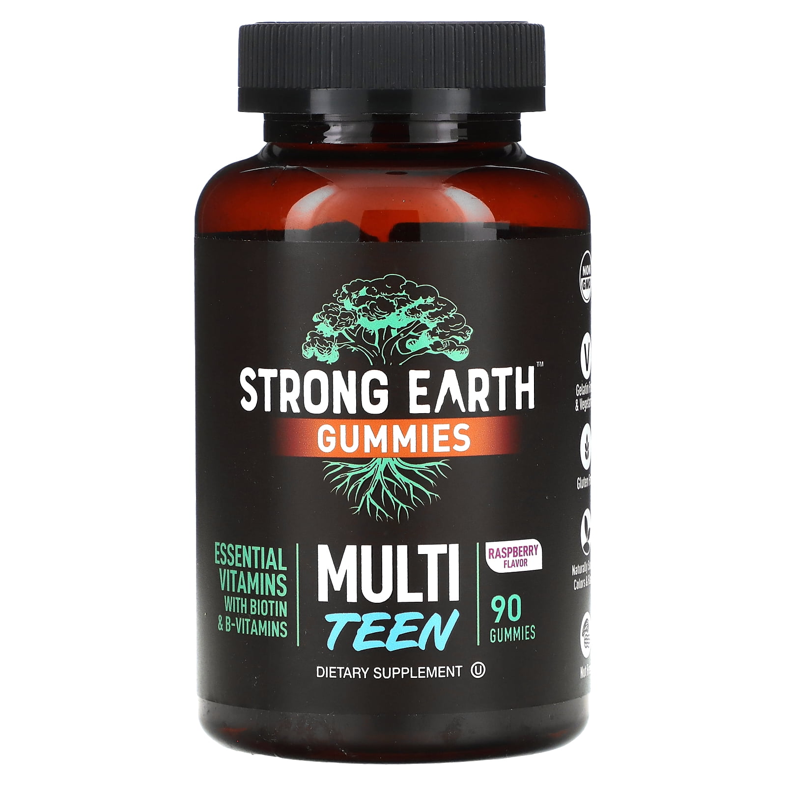 YumVs Strong Earth Gummies, Multi Teen, Raspberry, 90 Gummies - Walmart.com