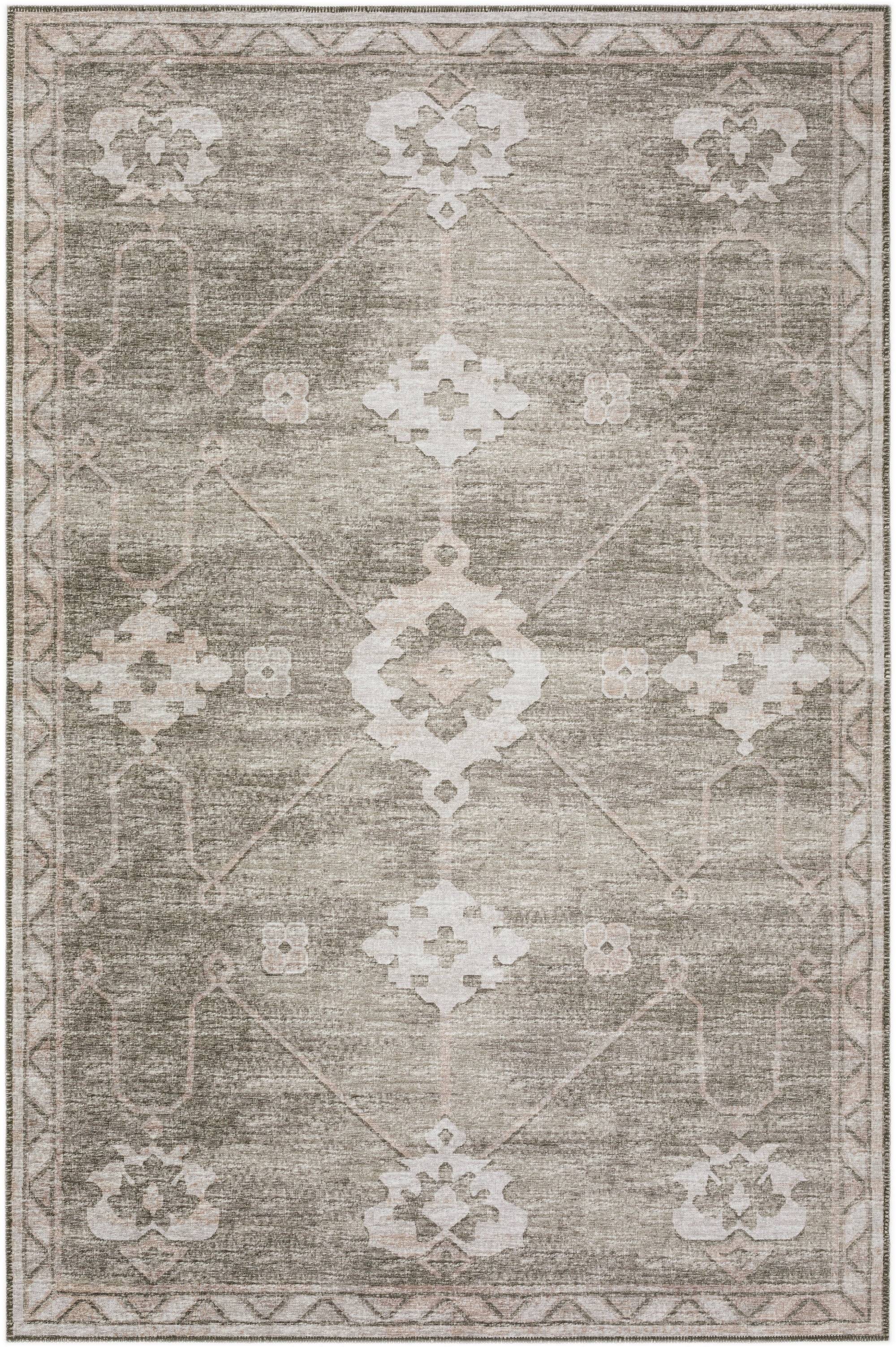 Yuma Indoor/Outdoor Beige Persian 8’ x 10’ Non-Skid Area Rug - Walmart.com