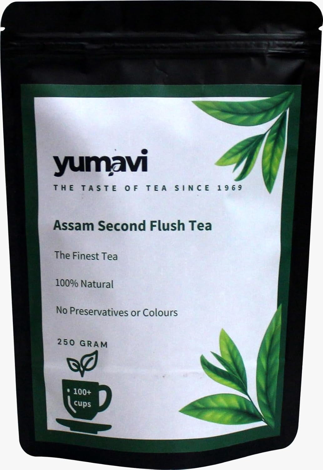 Yumavi Assam Second Flush CTC Tea With Long Leaves - 250gm, 8.8 Ounce ...