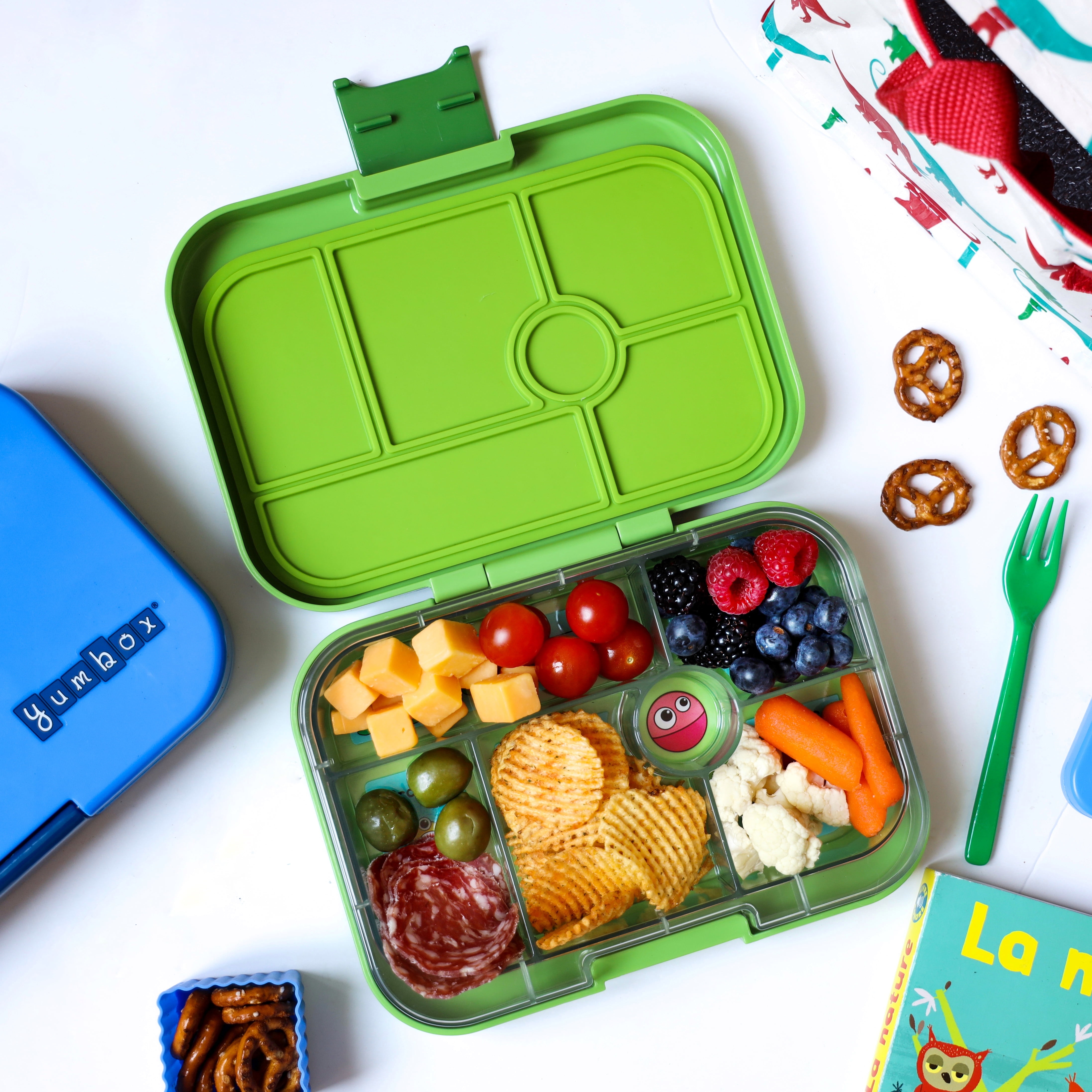 Yumbox Original Leakproof Bento Lunch Box for Kids (Matcha Green with ...