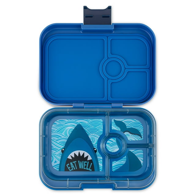 Yumbox Panino Leakproof Bento Lunch Box (Surf Blue with Shark Design ...