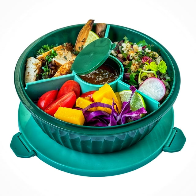 Yumbox® Poke Bowl (Kale Green) with Durable Plastic Construction ...