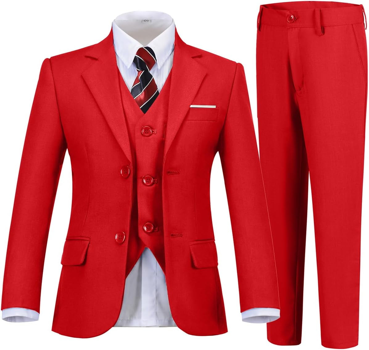 Yumcute Boys Suits 5 Piece Formal Suit Set Slim Fit Formal Dress ...