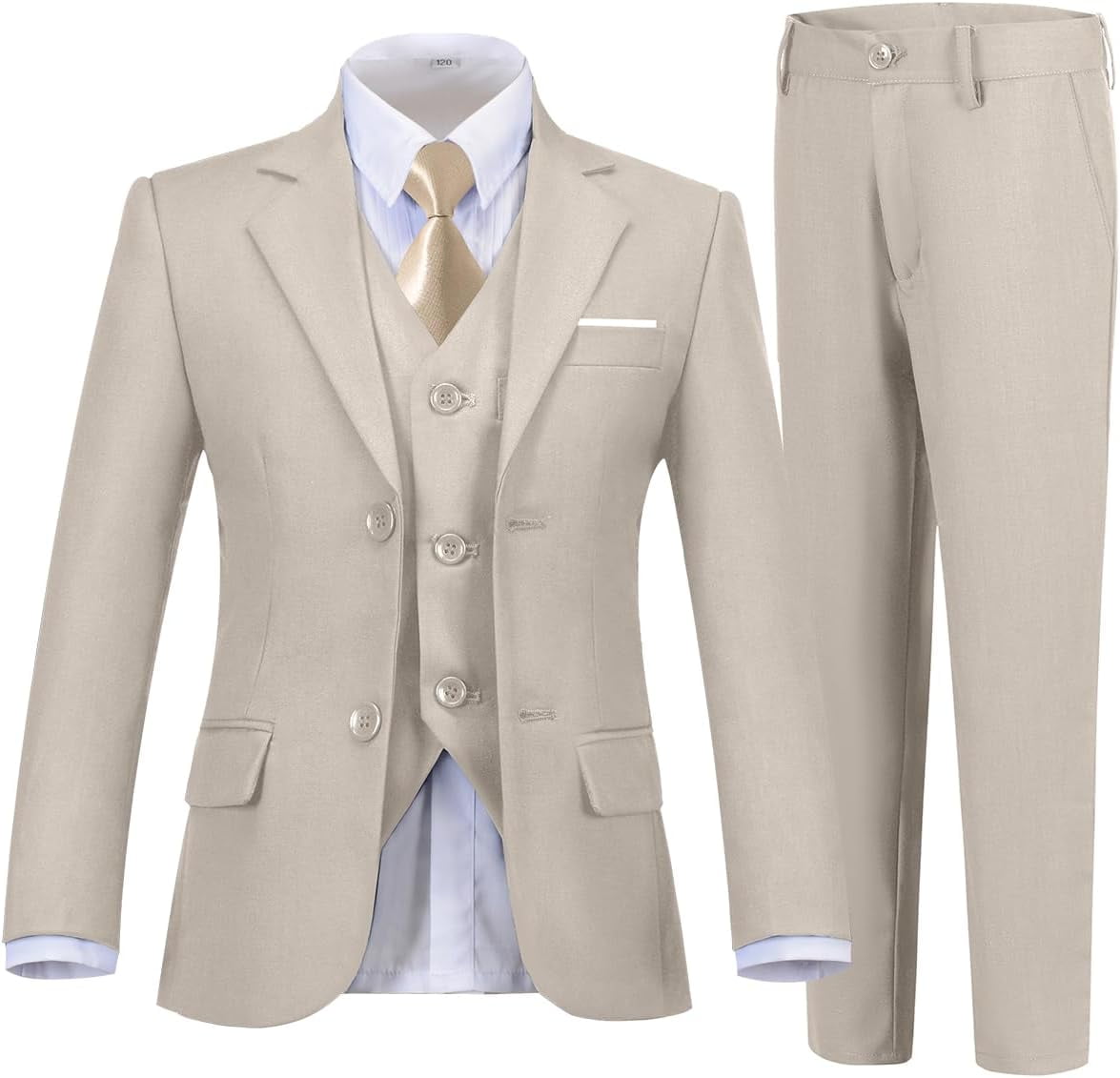 Yumcute Boys Suits 5 Piece Formal Suit Set Slim Fit Formal Dress ...