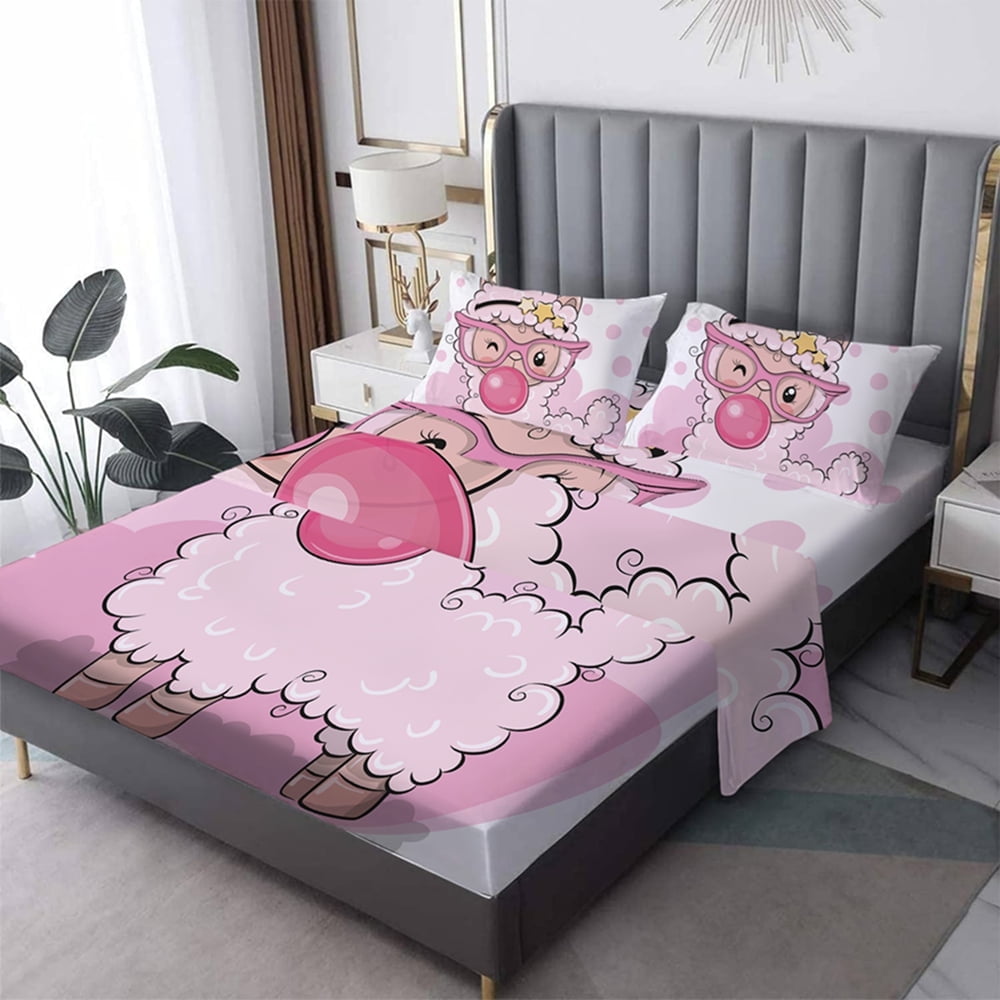 Yumcute Cute Sheep Bedding Set Full Size for Girls Boys Kids Gift 1 ...