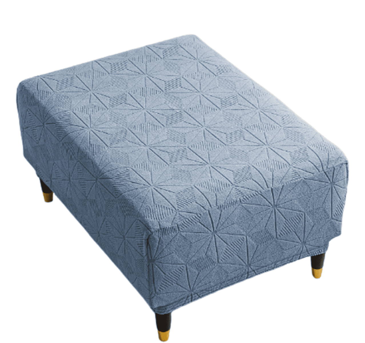 Yumcute Stretch Square Ottoman Covers Slipcover,Soft Knitted Jacquard ...