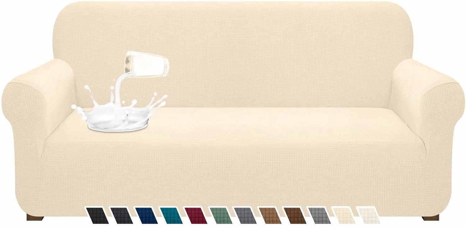 Yumcute Waterproof Sofa Cover Stylish Stretch Sofa Cover High Stretch ...