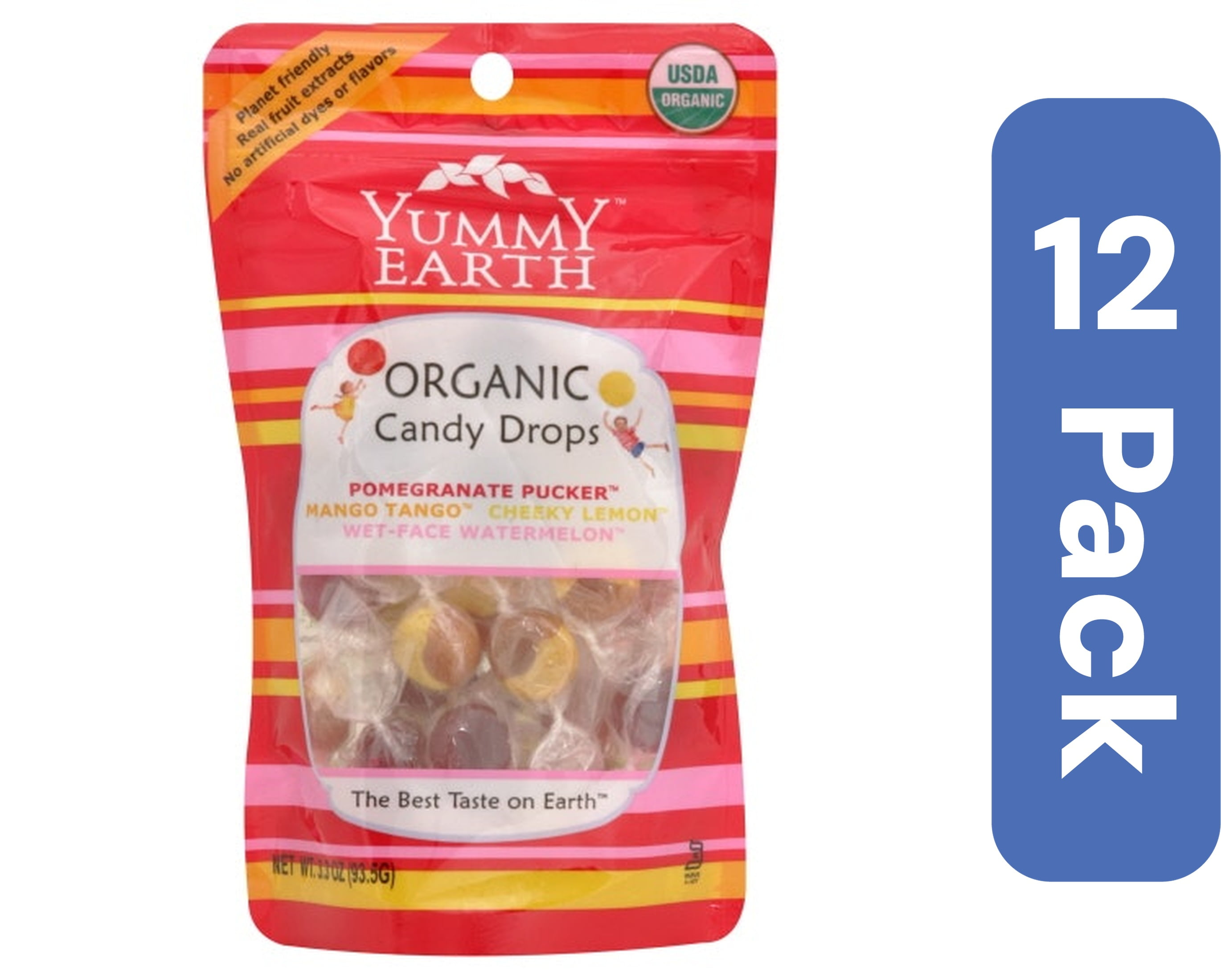 Yumearth Organic Assorted Candy Drops 3.3 oz (Pack Of 12) - Walmart.com