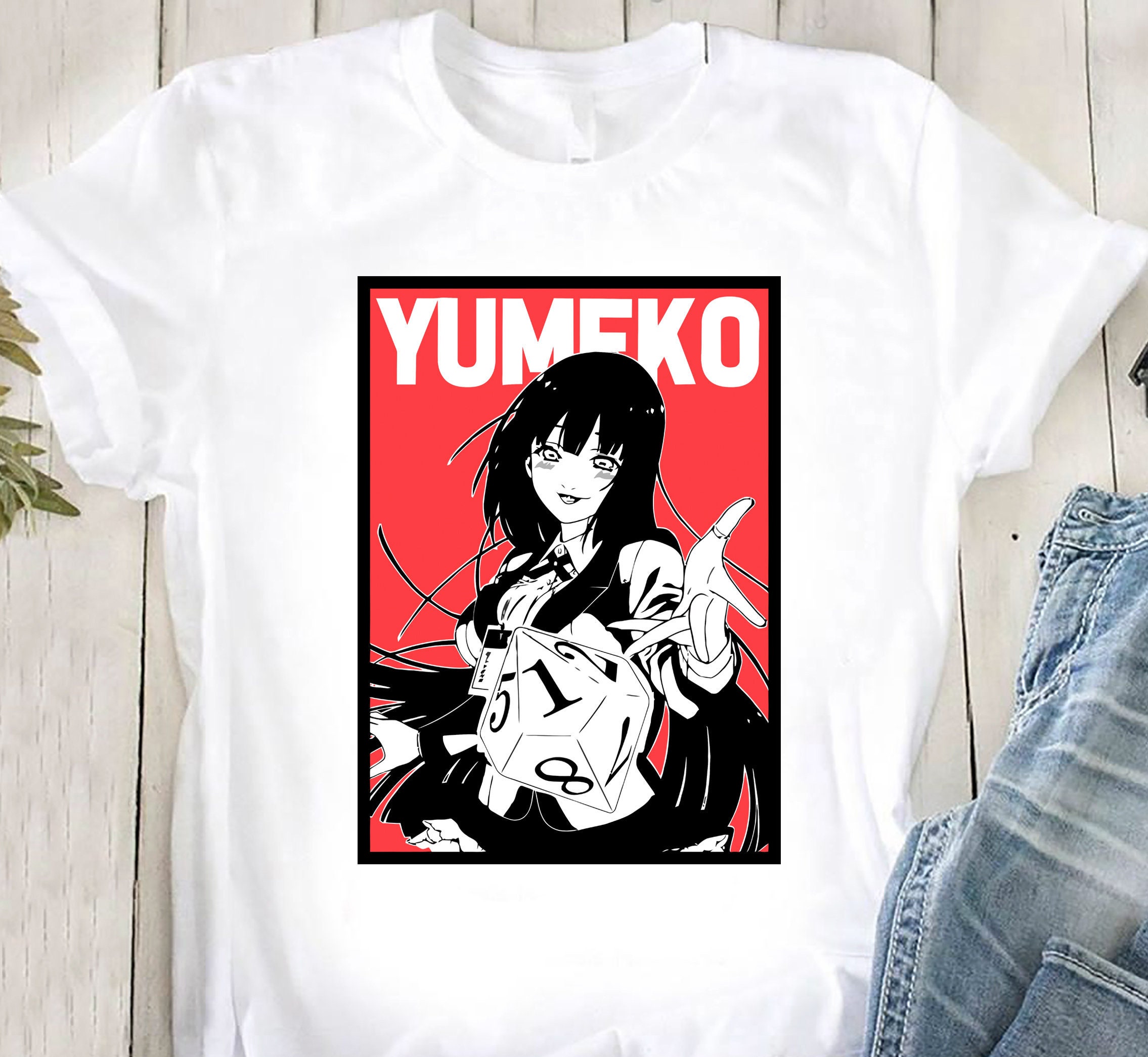 Yumeko Jabami Anime Shirt, Kakegurui Shirt, Manga Shirt, Japanese Anime ...