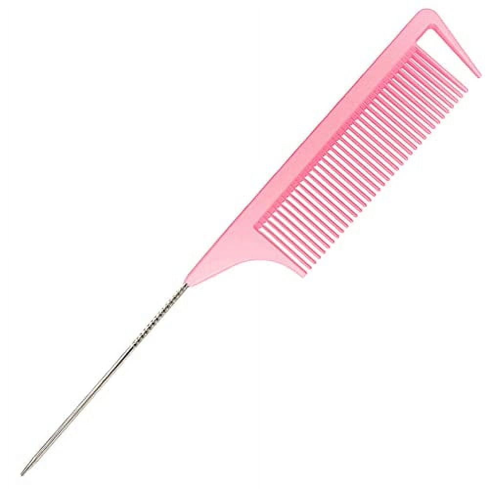Yumflan Rat Tail Combs, Parting Combs for Braiding Hair, Nylon Hair ...