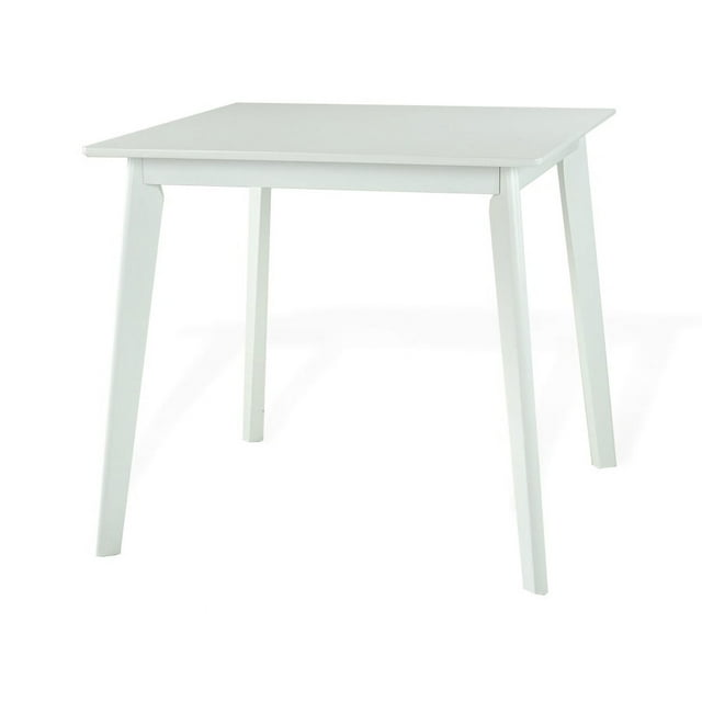 Yumiko Solid Wood Square Dining Table Kitchen Modern, White Color ...
