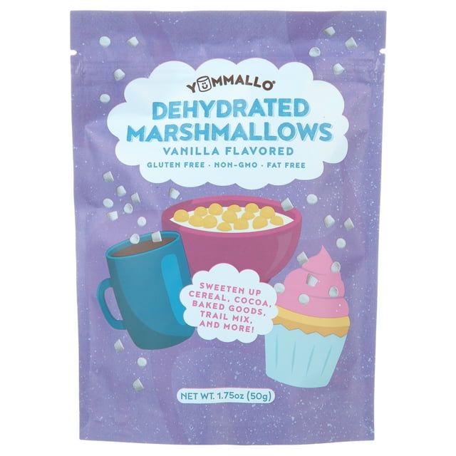 Yummallo Non-GMO Dehydrated Marshmallows, Gluten Free, 1.75 oz ...