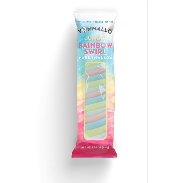 Yummallo Jumbo Rainbow Marshmallow, 2.25 oz (64 g) - Walmart.com