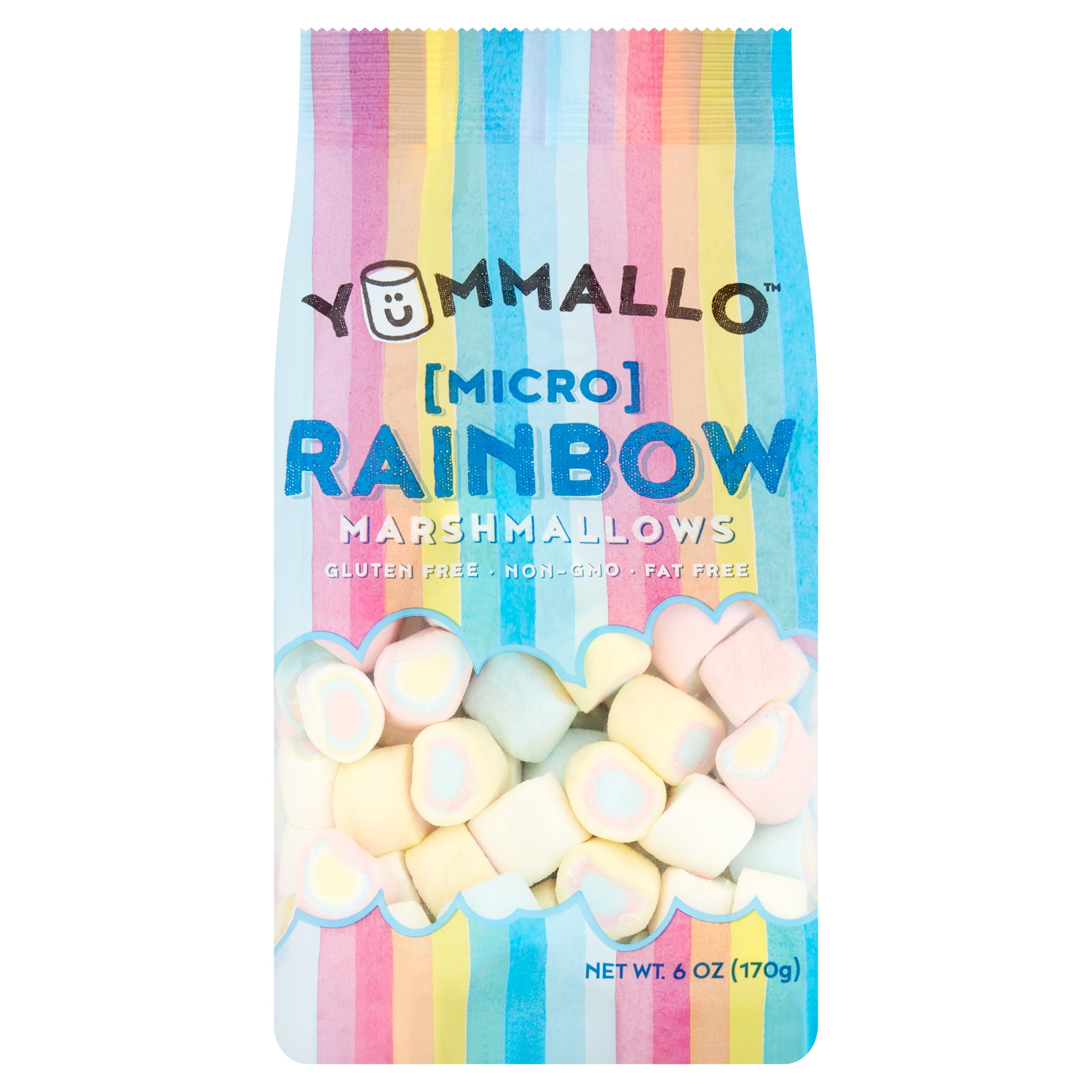 Yummallo [Micro] Rainbow Marshmallows, 6 oz (170 g) - Walmart.com