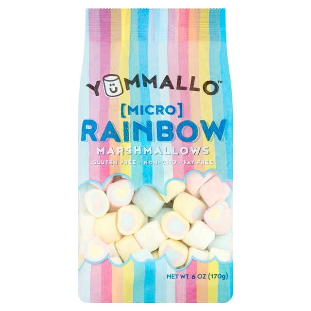 Yummallo [Micro] Rainbow Marshmallows, 6 oz (170 g) - Walmart.com