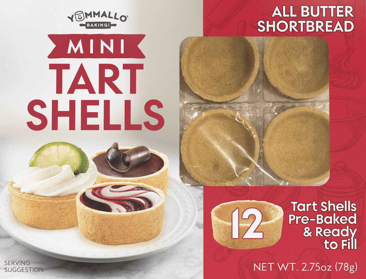 Yummallo Mini Shortbread Tart Shells 12 Count 275 Oz 78 G